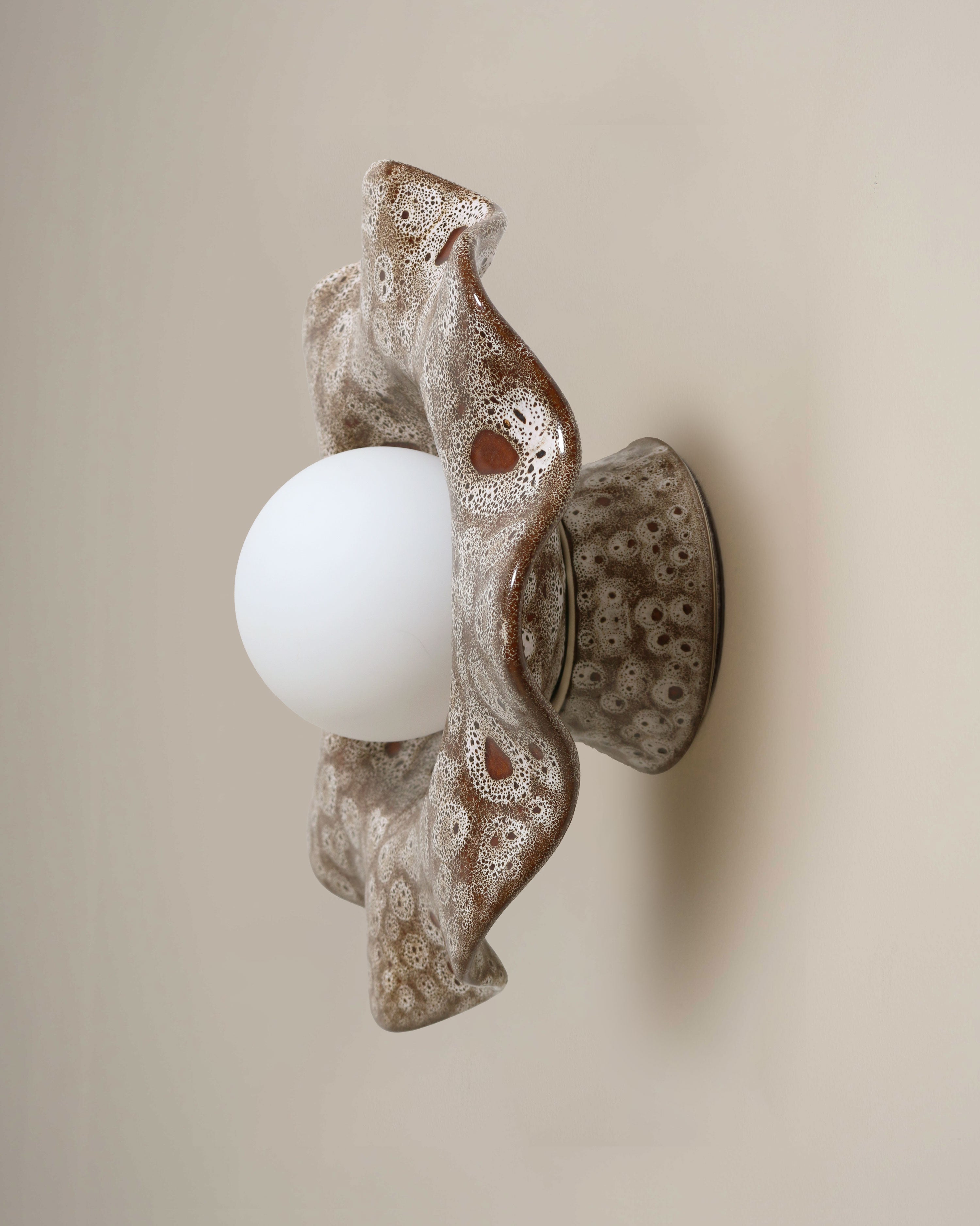 Robert Gordon Pearl Wall Sconce - White Orchre – Designer Bathware
