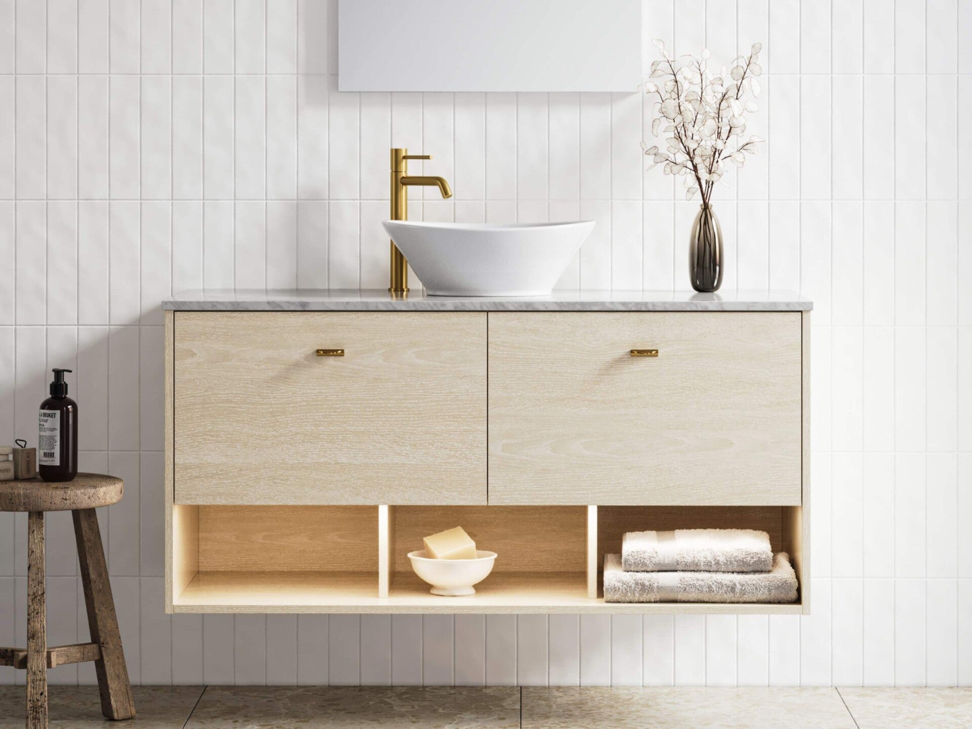 Timberline Kansas Wall Hung Vanity Above Counter Basin – Designer Bathware