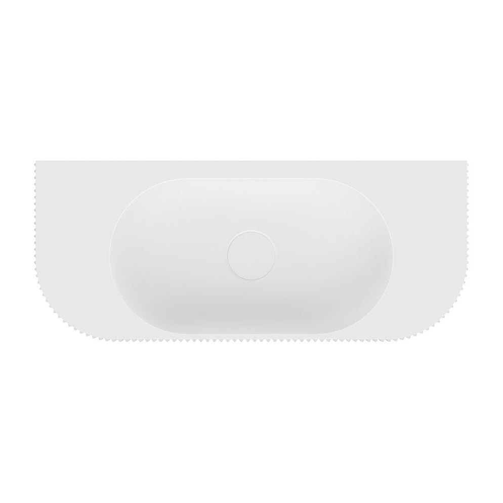 Minka Solid Surface Wall Basin, No Tap Hole — Designer Bathware
