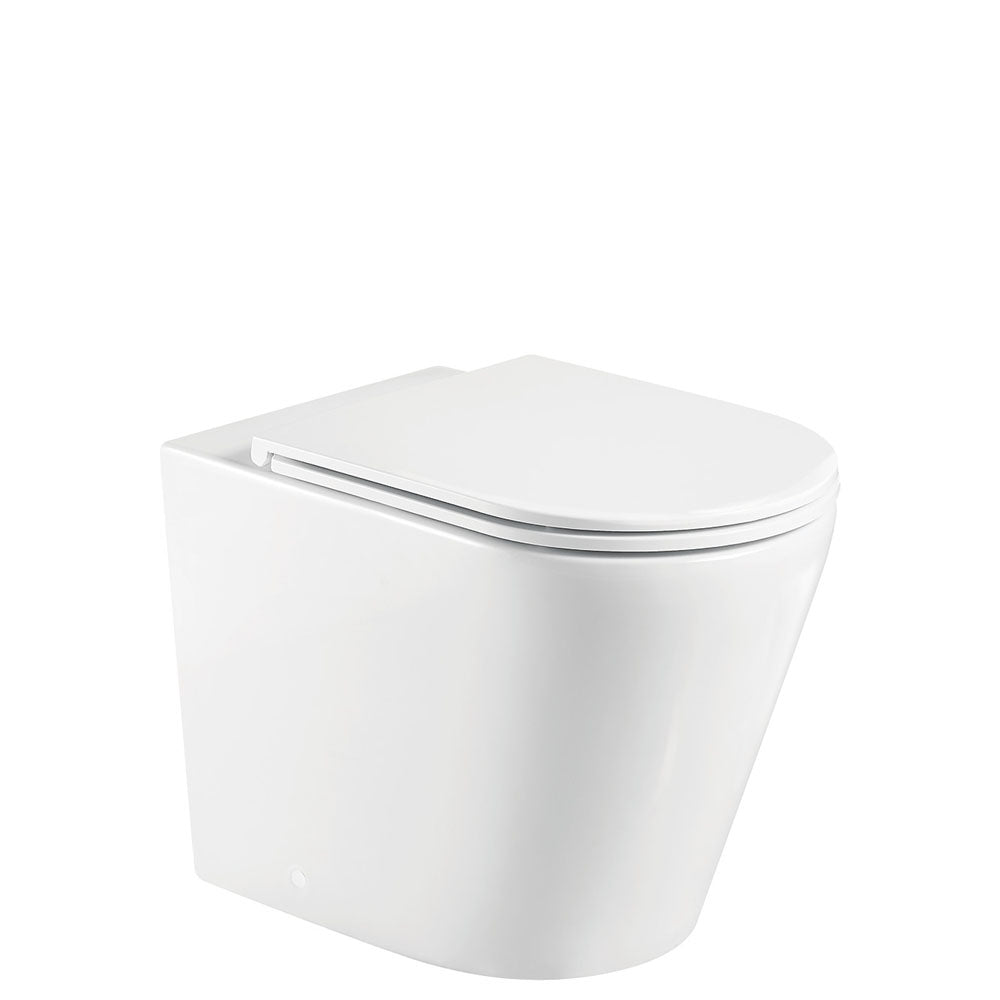 Fienza Aluca Wall-Faced Toilet Suite, Slim Seat — Designer Bathware