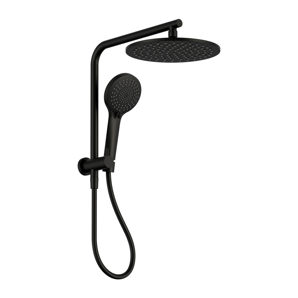 Nero Mecca 2 in 1 Twin Shower Matte Black – Designer Bathware