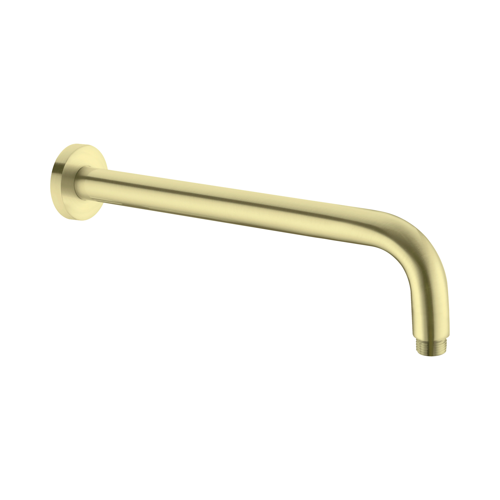 Nero Round Shower Arm Length 330mm Brushed Gold – Designer Bathware