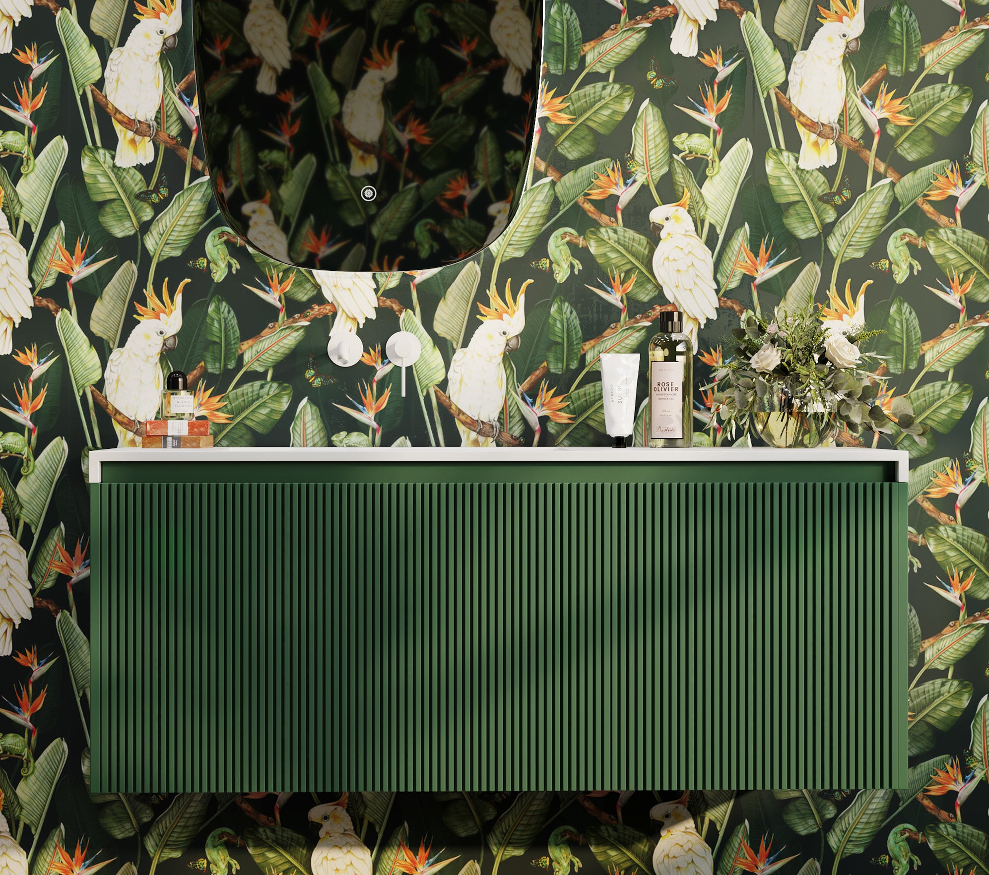 Belgagno Rain Forest Vanity — Designer Bathware