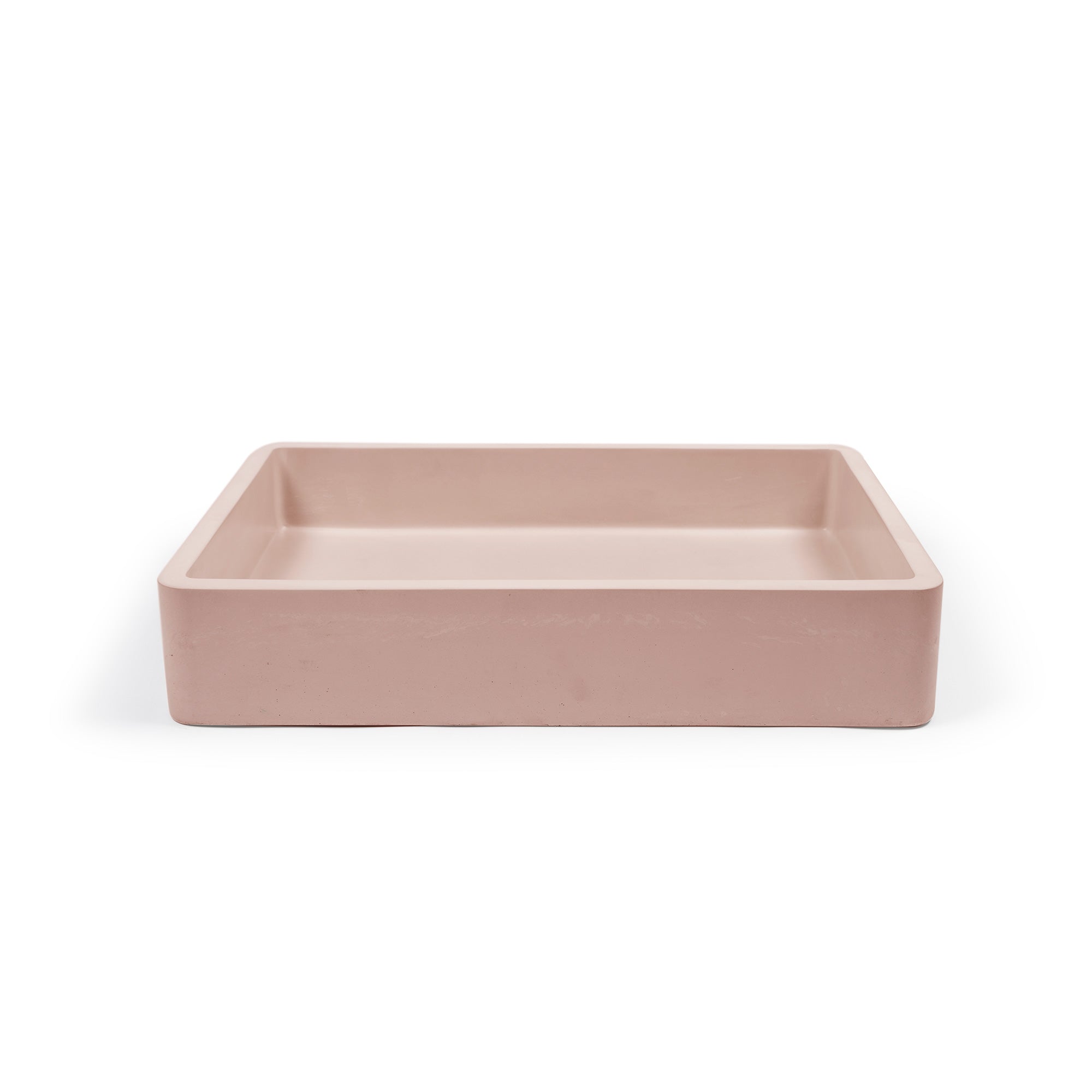 Nood Co Vesl Rectangle Basin - Surface Blush Pink – Designer Bathware
