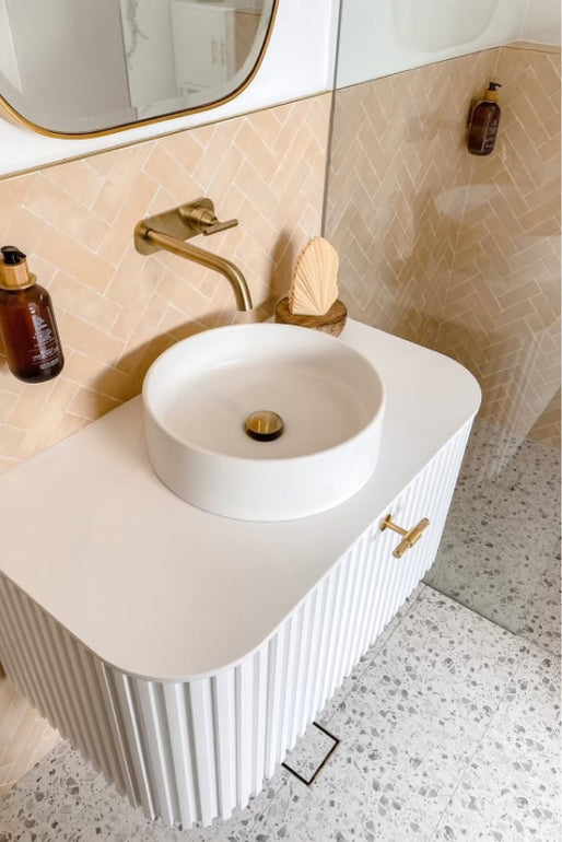 Vanity Co Firenza Fluted Vanity — Designer Bathware