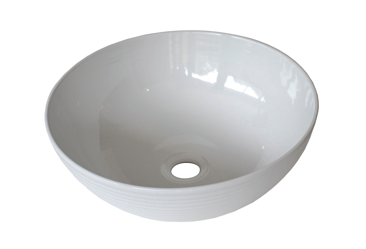 Cresta Ceramic Above Counter Basin — Designer Bathware