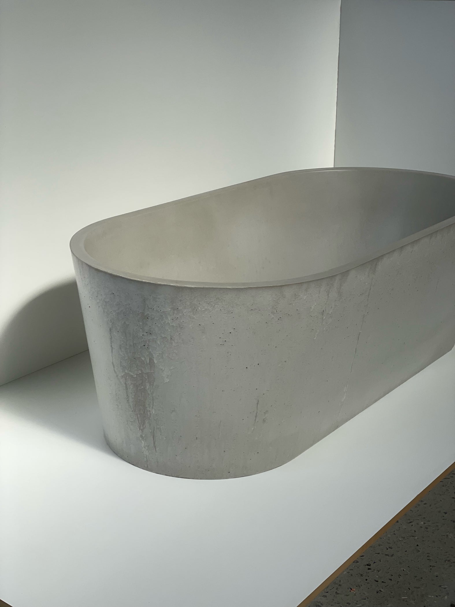 Concrete Republic Kurva Jr Concrete Bath — Designer Bathware