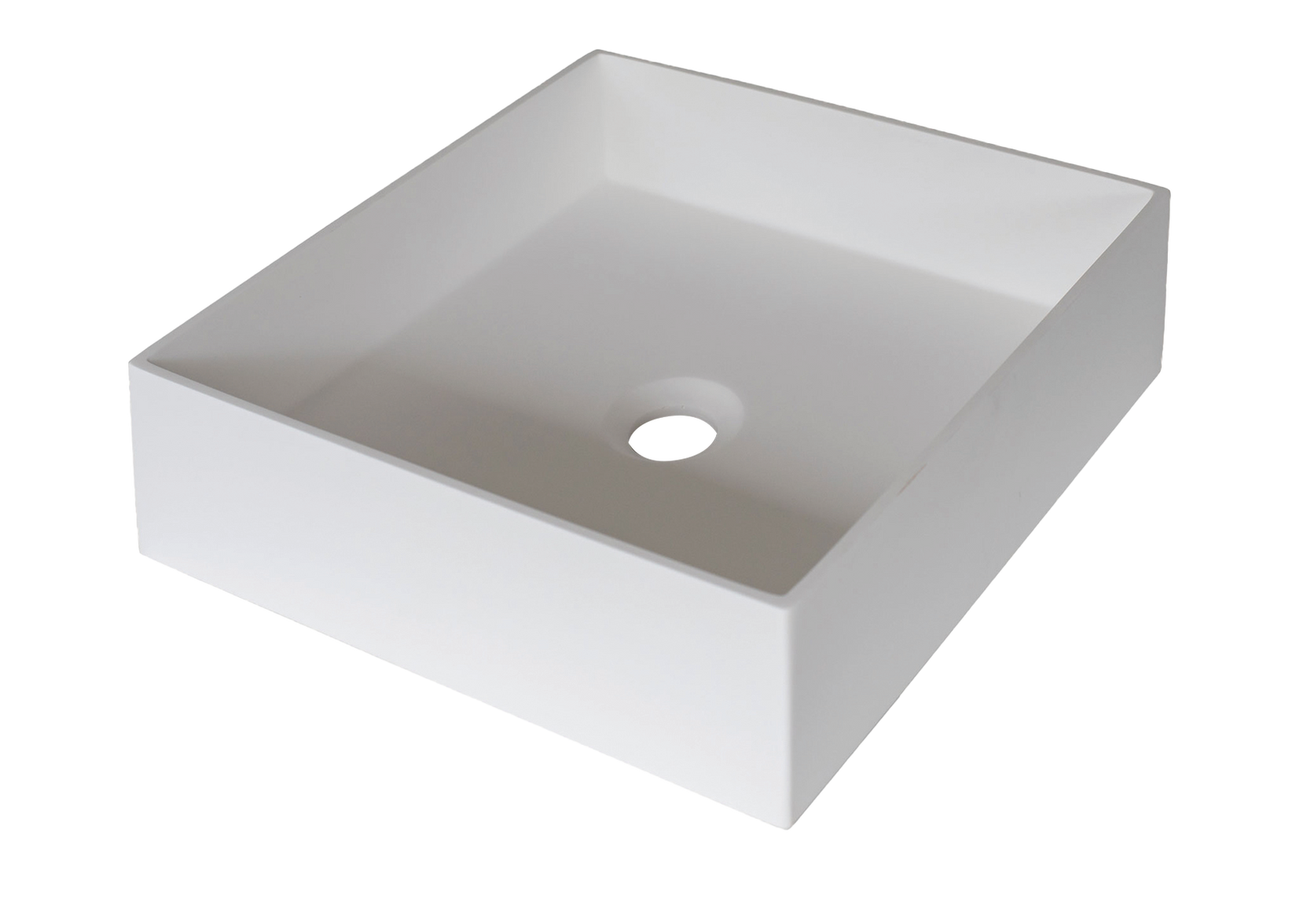 Indi Acrylic Solid Surface Above Counter Basin — Designer Bathware