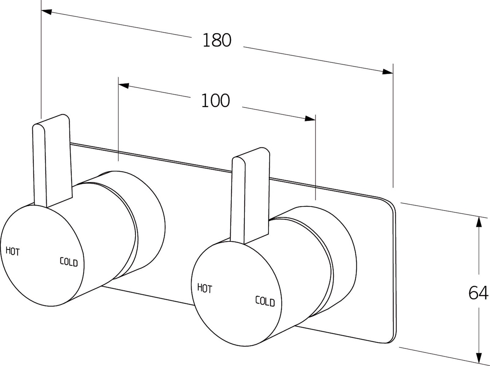 Calibre Dual Mixer System — Designer Bathware