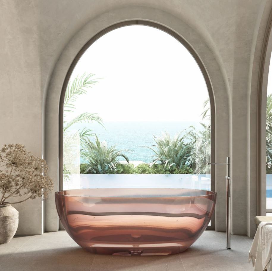 Wow Translucency Resin Stone Bath 1500mm — Designer Bathware